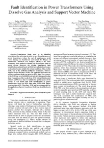 Fault identification in power transformers using dissolve gas analysis and support vector ...